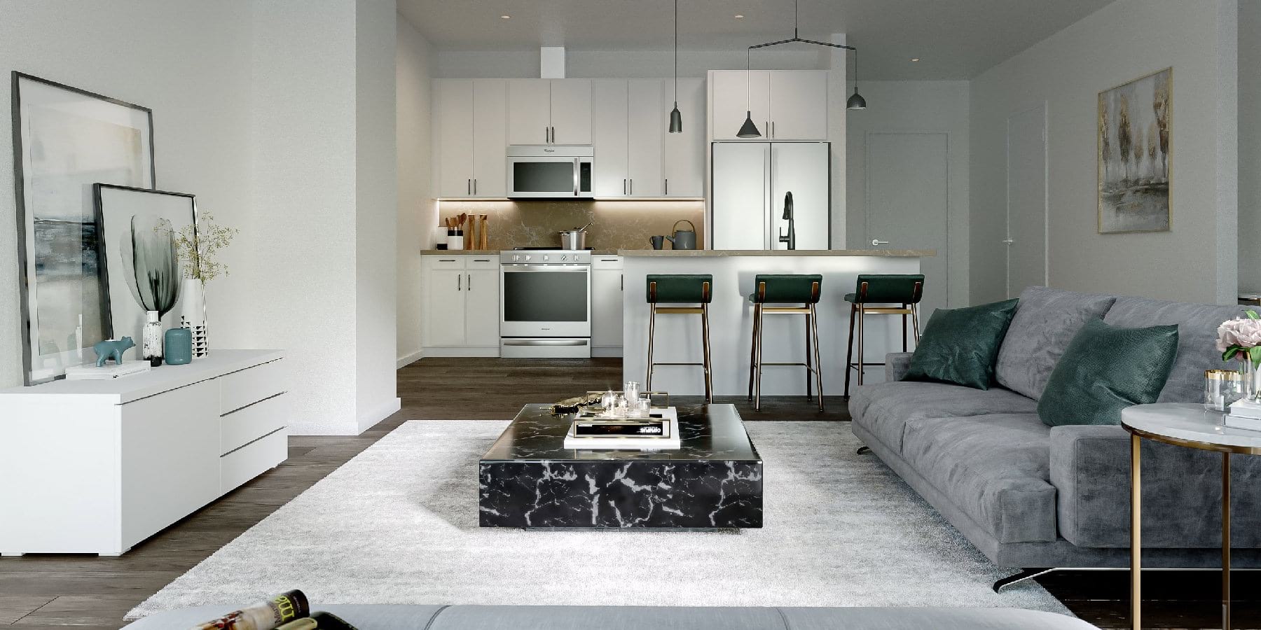 The Fitzgerald is a pet-friendly apartment community in Denver, CO